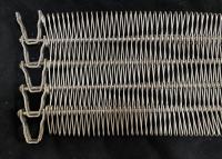 China Low Temperature Resistance Stainless Steel Flexible Rod Wire Mesh Spiral Conveyor Belt With U-Shaped Link Edge for sale