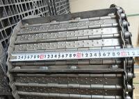 China Heavy Duty 3mm Thickness Carbon Steel Plate Conveyor Belt With Baffle For Chip Cleaner for sale