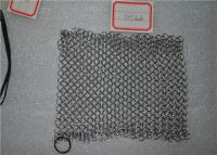 China Square Shape Stainless Steel Chainmail Scrubber Non - Toxic For Kitchen for sale
