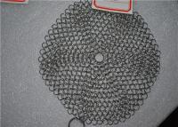 China Kitchen Cleaning Chainmail Scrubber For Cast Iron Cookware , Stainless Steel 316 for sale