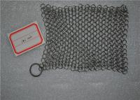 China Kitchen Cleaning Chainmail Scrubber For Cast Iron Cookware , Stainless Steel 316 for sale