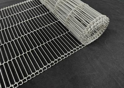 China Stainless Steel Wire Mesh Flat Flex Conveyor Belt For Chocolate Coating for sale