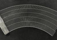 China 304 Stainless Steel Ladder Link Wire Mesh Flat Flex Conveyor Belts For Curve Conveyor for sale