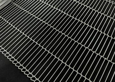 China Food Grade Stainless Steel Flexible Flat Enrober Chocolate Ladder Wire Mesh Conveyor Belt For Oven Furnace for sale