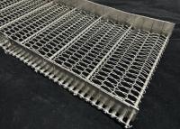 China Food Stainless Steel Wire Mesh Spiral Chain Conveyor Belt Customized With Baffle for sale