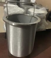 China Customized Stainless Steel Wire Mesh Filter Screen Cartridge Barrel With Handle for sale