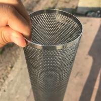 China Perforated Mesh Screen Filter Tube Cartridge / Cylindrical Metal Mesh Filter Screen for sale