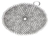 China Kitchen Round 316l Chainmail Scrubber For Cast Iron Cookware With No Rust for sale
