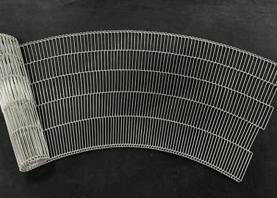 China 304 316L Stainless Steel Curve Mesh Belt Ladder Conveyor Belt for sale