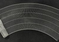 China 304 316L Stainless Steel Curve Mesh Belt Ladder Conveyor Belt for sale
