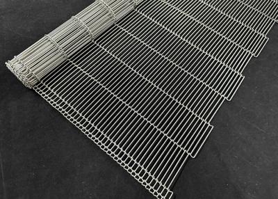 China Food Chocolate Enrober Stainless Steel Flat Flex Wire Mesh Conveyor Belt for sale