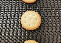 China Heat Resistance Ultrathin Carbon Steel Flat Rolled Wire Mesh Baking Conveyor Belt For Biscuit Food Baking for sale