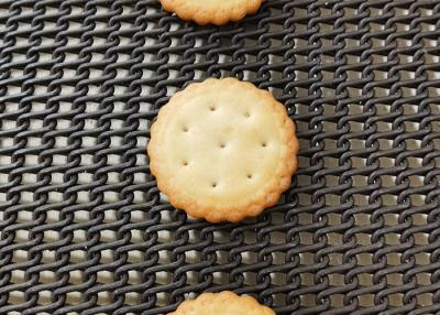 China Heat Resistance Ultrathin Carbon Steel Flat Rolled Wire Mesh Baking Conveyor Belt For Biscuit Food Baking for sale