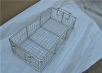 China Rugged Stainless Steel Wire Mesh Basket With Moved Handle For Fruit for sale