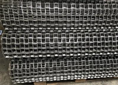 China Stainless Steel 304  Honeycomb Conveyor Belt Great Wall Honeycomb Flat Strip Wire Mesh Belt for sale