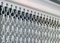 China Custom Design Aluminum Double Hook Screen Chain Fly Curtain Mesh For Room Decoration for sale