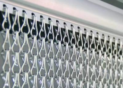 China Custom Design Aluminum Double Hook Screen Chain Fly Curtain Mesh For Room Decoration for sale