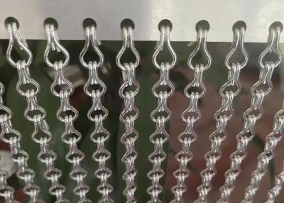 China Light Weight Colorful Aluminum Double Hook Fly Screen Mesh Curtain For Room Divider for sale