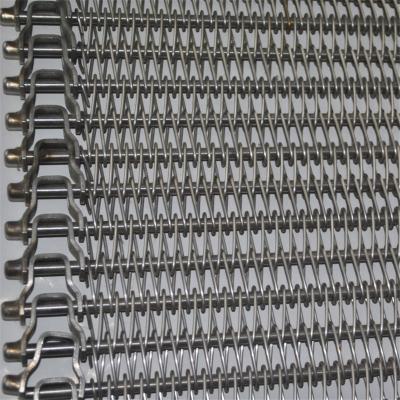 China Balanced Wire Mesh Conveyor Belt With High Temperature Resistance SGS for sale
