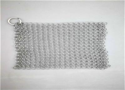China Professional Stainless Steel Pot Scrubber Sqaure Shape For Pan Cleaning for sale