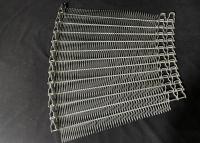 China Stainless Steel Flexible Rod Spiral Wire Mesh Conveyor Belt for sale