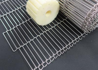 China 2-10mm Black Silver Flat Edge Wire Mesh Belt / Wire Mesh Conveyor Belt for sale