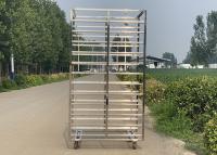 China Heavy Duty 304 Stainless Steel Rack Trolley With 300kg Load Capacity for sale