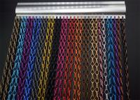 China Metal Hanging Chain Link Curtain Double Hook 90x210cm Customized Color for sale