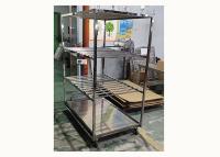 China Stainless Steel Stackable Meat Hanging Trolley Smoked Trolley For Sausage Meat for sale