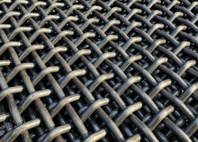 China Heavy Duty Carbon Mild Steel  45#  65mn Viberating Mine Sieving Crimped Wire Sand Quarry Stone Rock Mining Screen Mesh for sale