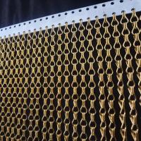 China Custom Color Decorative Aluminum Double Hook Fly Screen Mesh Curtain For Space Divider for sale