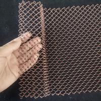 China Aluminum Gold Metal Chain Mesh Ceiling Curtain For Room Divider for sale