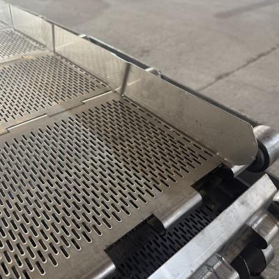 China Heat Resistant Food Stainless Steel Perforated Conveyor Belt For Tunnel Oven for sale