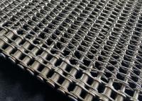 China Metal Stainless Steel 304 Mesh Chain Conveyor Belt With Rod for sale