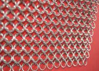 China 8*8 inch 316L Stainless Steel Chainmail Cast Iron Cleaner For Pon Cleaner for sale