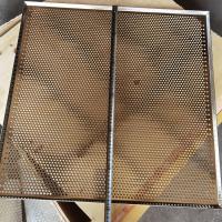 China Custom Size 304 Stainless Steel Perforated Metal Mesh Flat Sheet Trays For Oven Baking for sale