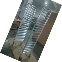 China Bakery Cooling Rack Baking Tray Trolley Aluminum Alloy Cooling Rack Bakery Cart For Baking With Wheels for sale
