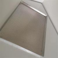 China Stainless Steel 304 Perforated Rectangular Drying Baking Serving Tray Pan Sheet For Oven Freezing for sale