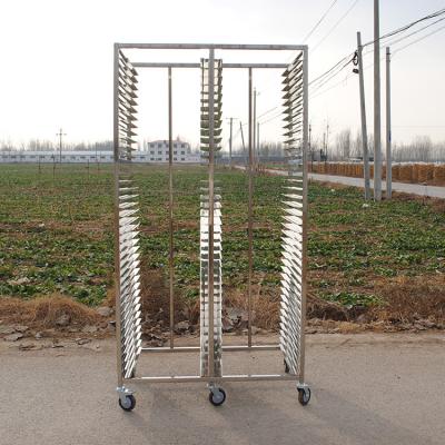 China Food Grade Long Service Time Polishing Stainless Steel Bakery Trolley For Bakery Production for sale