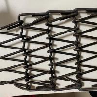 China Manganese Steel Wire Mesh Belt For Shot Blast Machine for sale