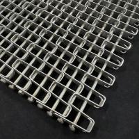 China 304 316 Stainless Steel Honeycomb Mesh Conveyor Belt For Food Industry for sale