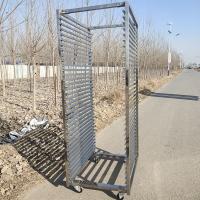 China 300kg Loading Weight 30 Tiers Stainless Steel Cake Cooling Rack Fruit Drying Tray Trolley for sale