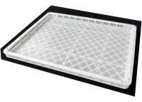 China Customizable Food Grade Plastic Vented Tray For Freezing Storage Drying Stacking Fruit Seafood for sale