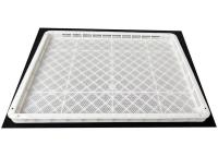 China Food Grade Hdpe PP Plastic Curing Drying Trays Sale Stackable Food Drying Plastic Trays for sale