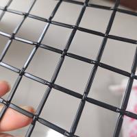 China Lattice Decorative Woven Wire Mesh Stainless Steel Matte Black Color Metal For Decoration for sale