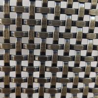 China 304 316 Stainless Steel Architectural Woven Mesh For Decoration Building Facades Ceiling for sale
