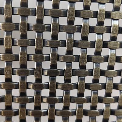 China 304 316 Stainless Steel Architectural Woven Mesh For Decoration Building Facades Ceiling for sale