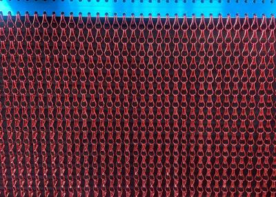 China Customized Color Double Hook Chain Fly Curtain Mesh Decorative Aluminum Metal for sale