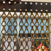 China Aluminium Double Hook Chain Link Decorative Wire Mesh Door Curtain for sale
