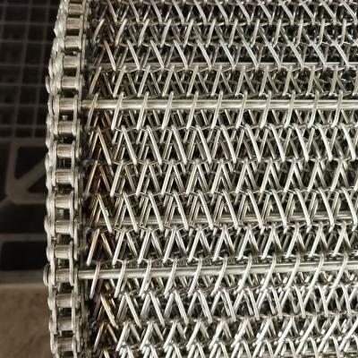China Custom Stainless Steel Spiral Wire Mesh Conveyor Belt for Food Industry for sale